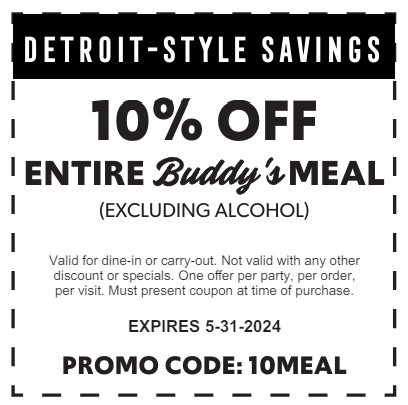 $5 Off Buddy's Pizza Coupons, Promo Codes & Deals (May 2024)