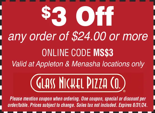 Glass Nickel Pizza Coupons