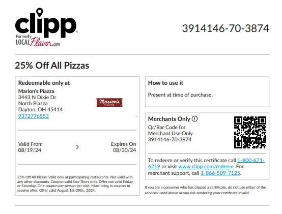 50% Off Marion's Piazza Coupons & Deals (Jan 2026)