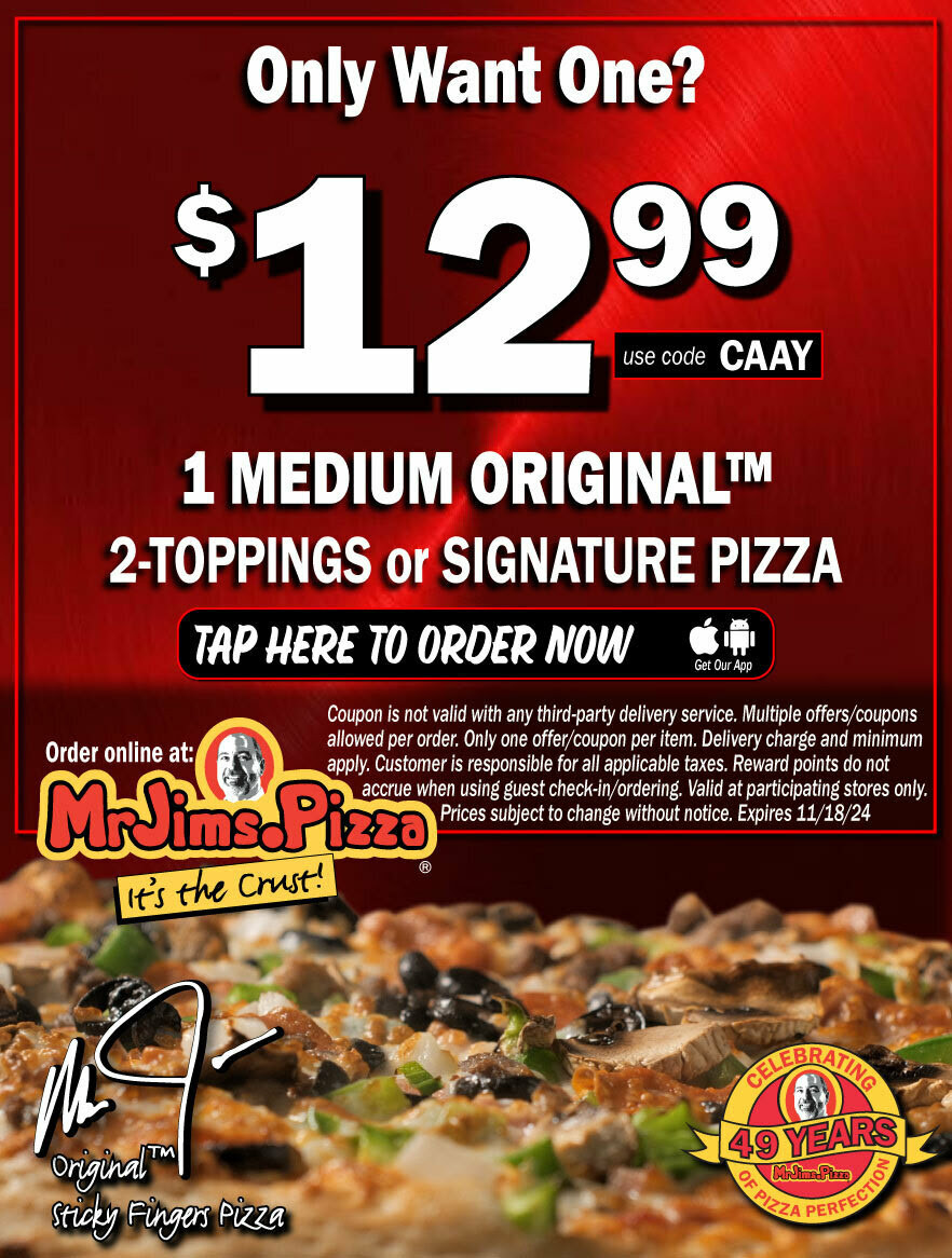 15% Off Mr. Jim's Pizza Coupons, Promo Codes & Deals (Nov 2024)