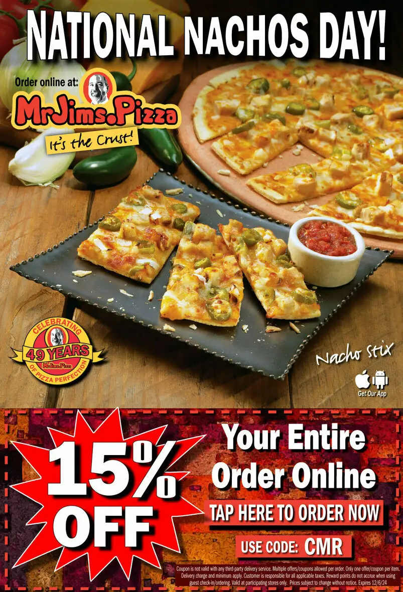 15% Off Mr. Jim's Pizza Coupons, Promo Codes & Deals (Nov 2024)