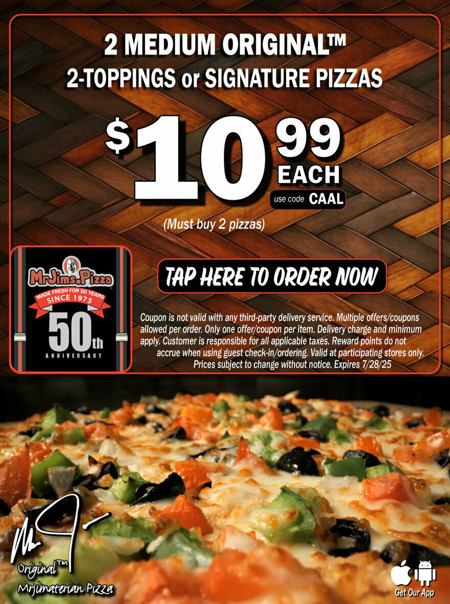 50% Off Mr. Jim's Pizza Coupons & Deals (Jul 2025)