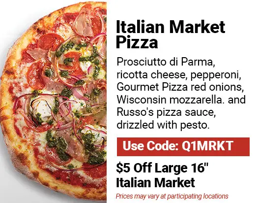 20% Off Russo's New York Pizzeria Coupons & Deals (Apr 2026)