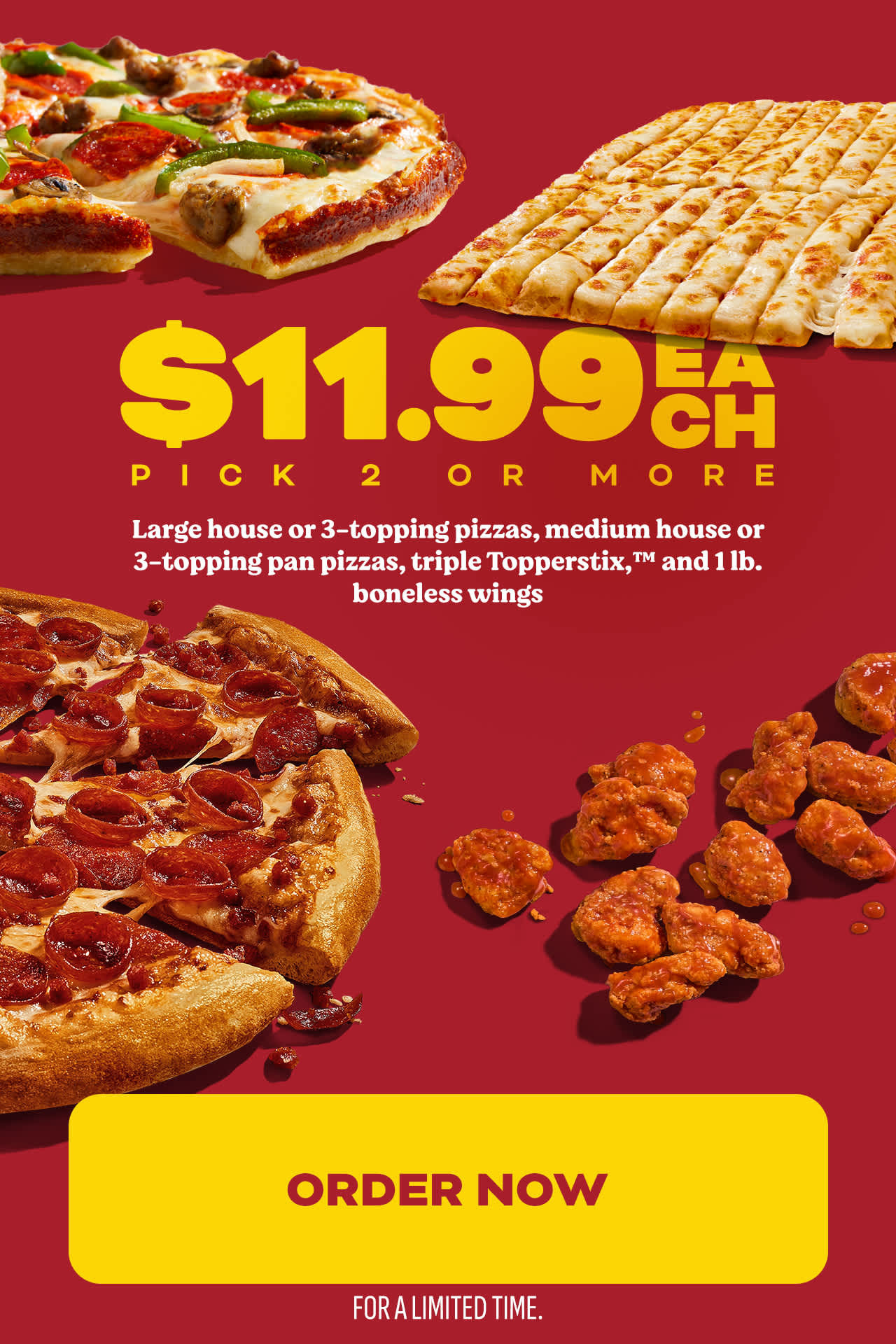 10% Off Toppers Pizza Coupons & Deals (Apr 2025)