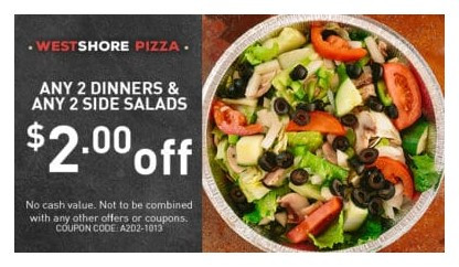 $2 Off Westshore Pizza Coupons & Deals (Sep 2025)